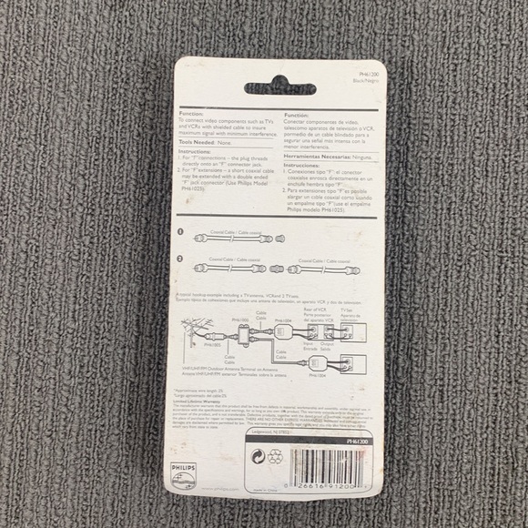 Philips | VR, AR & Accessories | 3ft Philips Coaxial Rg59 Cable ...